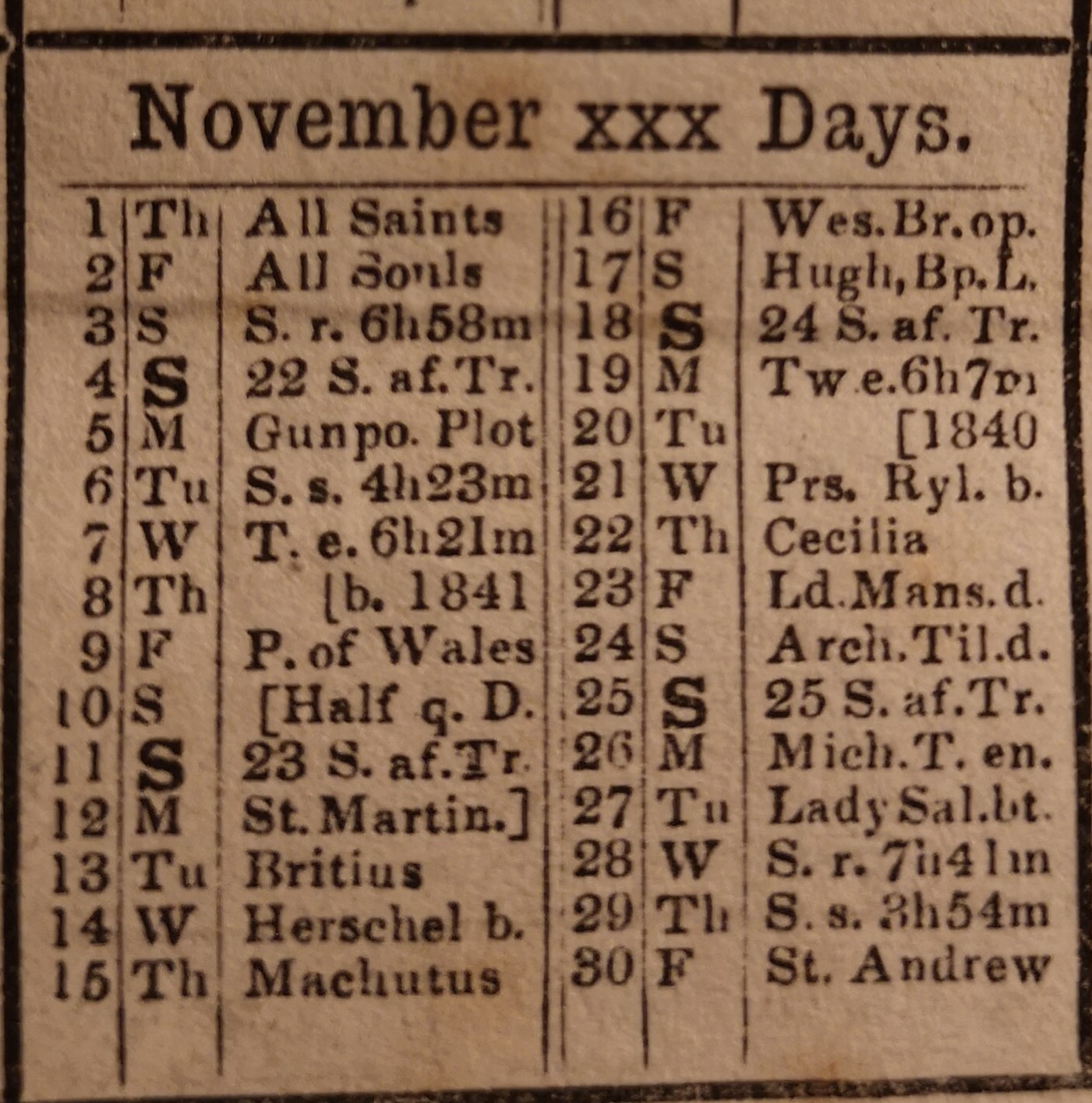 Punch Magazine Calendar for 1855 – From Lorna's Command Centre